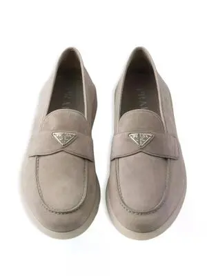 Prada Suede Loafers - Grey