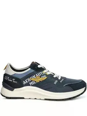 Aeronautica Militare Embroidered Sneakers For Men