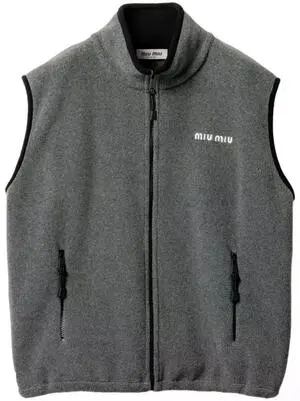 Miu Miu Fleece Zip Vest