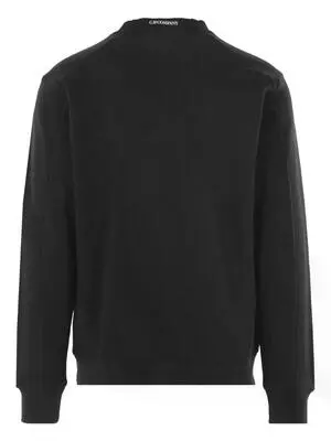 C.P. COMPANY Pocket Detail Crew Neck Sweatshirt - Black