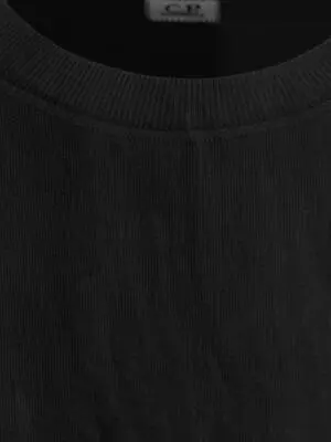 C.P. COMPANY Pocket Detail Crew Neck Sweatshirt - Black