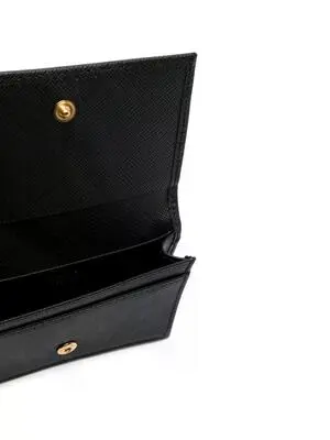 Prada Logo-plaque Foldover Cardholder