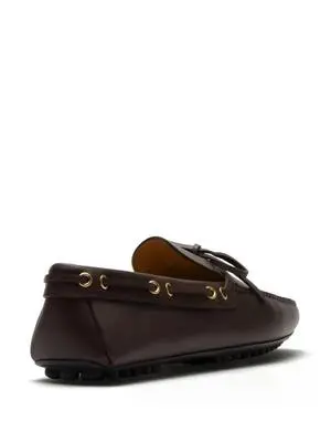 Car Shoe Bow Detailing Loafers For Men