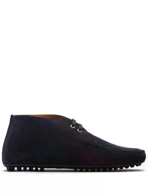 Car Shoe Suede Lace-up Driving Boots