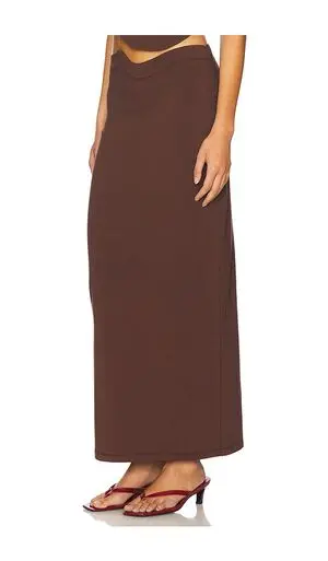 Lna Asymmetrical Waist Jersey Skirt