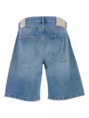 ICON DENIM LOS ANGELES Logo-patch Denim Shorts