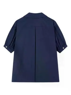 STUDIO TOMBOY Puff-sleeve Shirt With Chest Pockets
