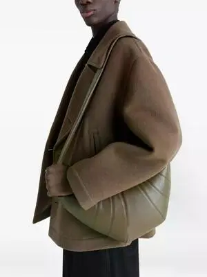 LEMAIRE Medium Croissant Panelled Shoulder Bag - Brown