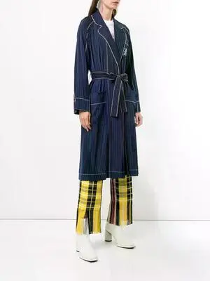 A BATHING APE Striped Wrap Jacket