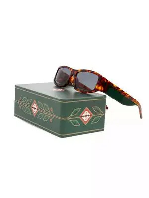 Casablanca Rectangle Tortoiseshell Sunglasses