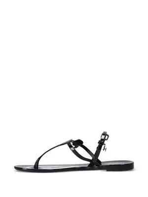 Karl Lagerfeld Ikonik Karl Nft Patent-finish Sandals