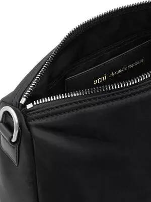 AMI Paris Marcel Padded Shoulder Bag - Black