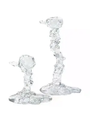 POLSPOTTEN Drip Glass Candle Holder - Neutrals