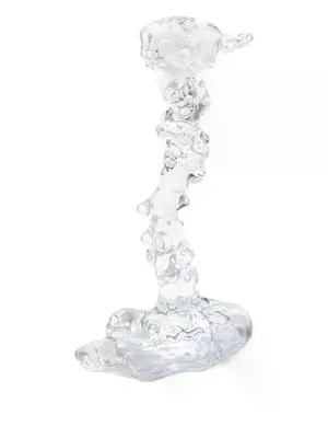 POLSPOTTEN Drip Glass Candle Holder - Neutrals