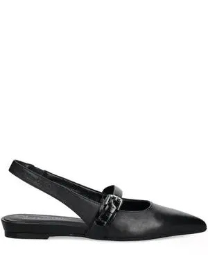 Marc O'polo Buckled Slingback Ballet Flats - Black