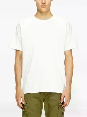 DIESEL® T-norm-int Embroidered-detail T-shirt - Neutrals