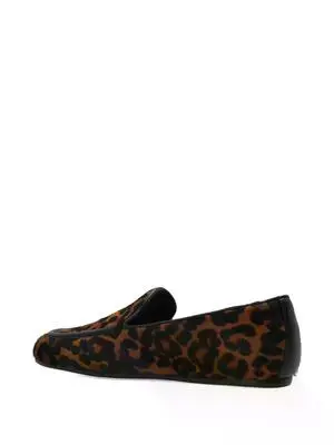 STUART WEITZMAN Lee Leopard-print Loafers
