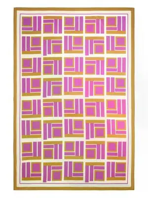 ERES Geometric-Print Sarong Purple