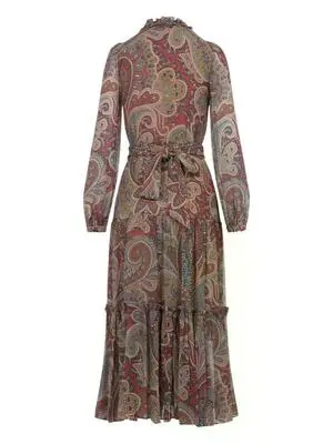 Etro Paisley Ruffled Maxi Dress