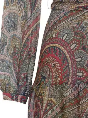 Etro Paisley Ruffled Maxi Dress