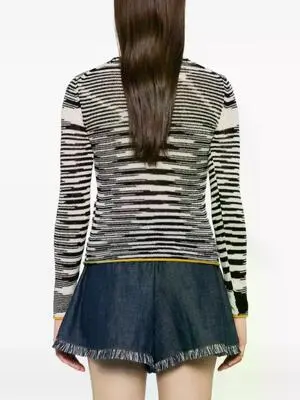 Missoni Striped Crew Neck Long Sleeve T-shirt