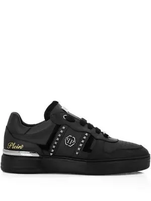 Philipp Plein Mix Cut Studs Low-top Sneakers - Black