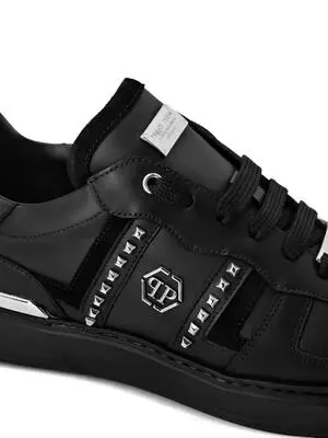 Philipp Plein Mix Cut Studs Low-top Sneakers - Black