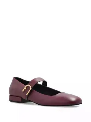Furla Buckle Strap Ballerina Flats