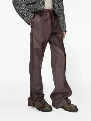 Acne Studios Drawstring Leather Trousers