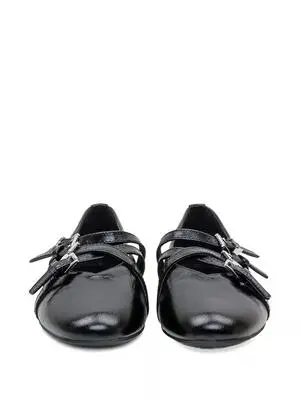 Michael Kors Buckle-detail Ballet Flats - Black