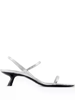 ANINE BING Hilda Leather Ankle-strap Pumps