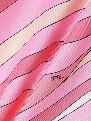 Emilio Pucci Halterneck Printed Silk-twill Midi Dress - Pink