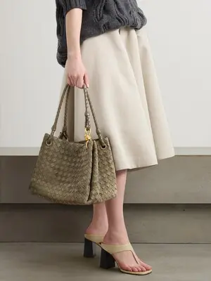 Bottega Veneta Medium Parachute Tote - Green