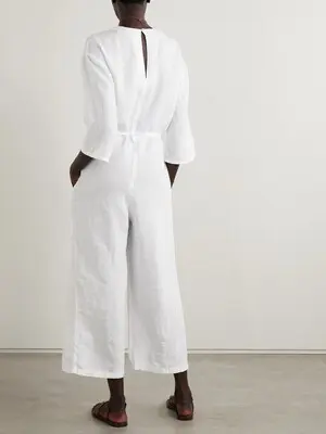 JAMES PERSE Linen Jumpsuit With Belt