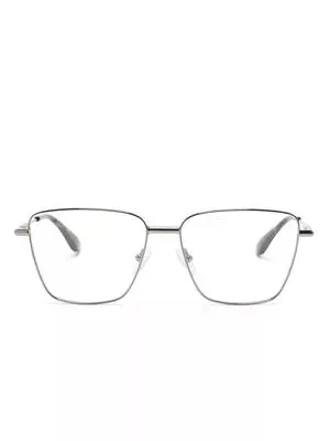 Alexander Mcqueen Silver Tone Eyewear For Women