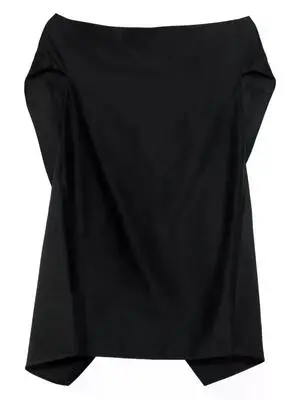 THE ROW Wide-neck Draped Blouse