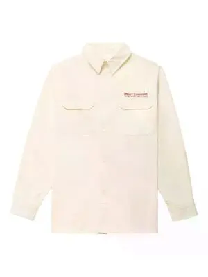 WILLY CHAVARRIA Logo-embroidered Shirt - Neutrals