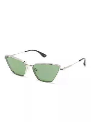 Alexander McQueen Cat Eye Sunglasses - Silver