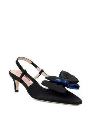 CUSTOMMADE Anita Slingback Pumps With Bow Detailing