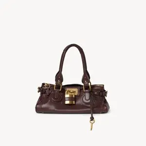Chloé Chloé Paddington Bag In Grained Leather Grenat