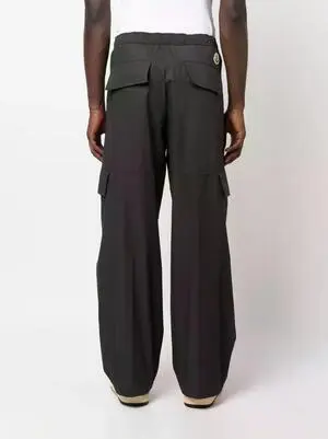 Moncler Logo Patch Cotton Cargo Trousers