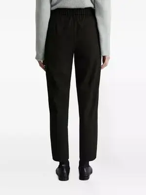 Marc O'polo Elasticated Waist Trousers With Flap Pocket - Black