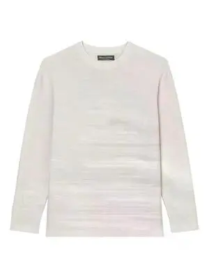 Marc O'polo Textured Long-sleeve Crew Neck Top - Grey