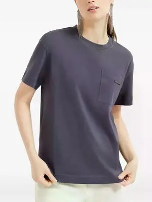 Brunello Cucinelli Cotton Jersey T-shirt With Patch Pocket