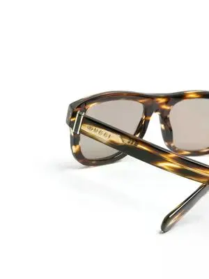 Gucci Square-frame Sunglasses - Brown