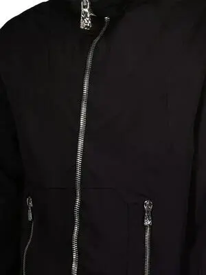 L8 STUDIO Hooded Zip-front Jacket