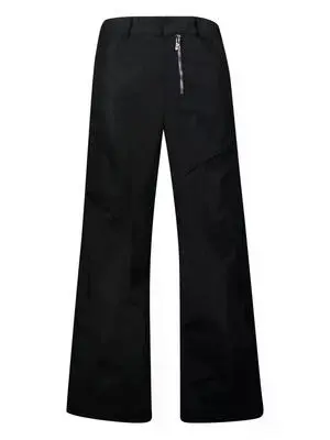 L8 STUDIO Wide-leg Trousers With Zip Detail - Black