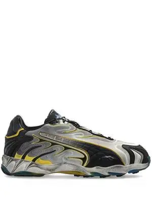PUMA X A$ap Rocky Inhale Distressed Lace-up Sneakers - Neutrals