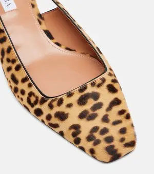 AQUAZZURA Ginza Calf Hair Slingback Pumps - Multicoloured