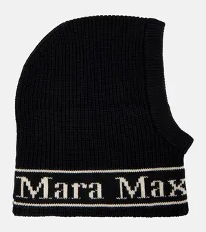 Max Mara Logo Wool Balaclava